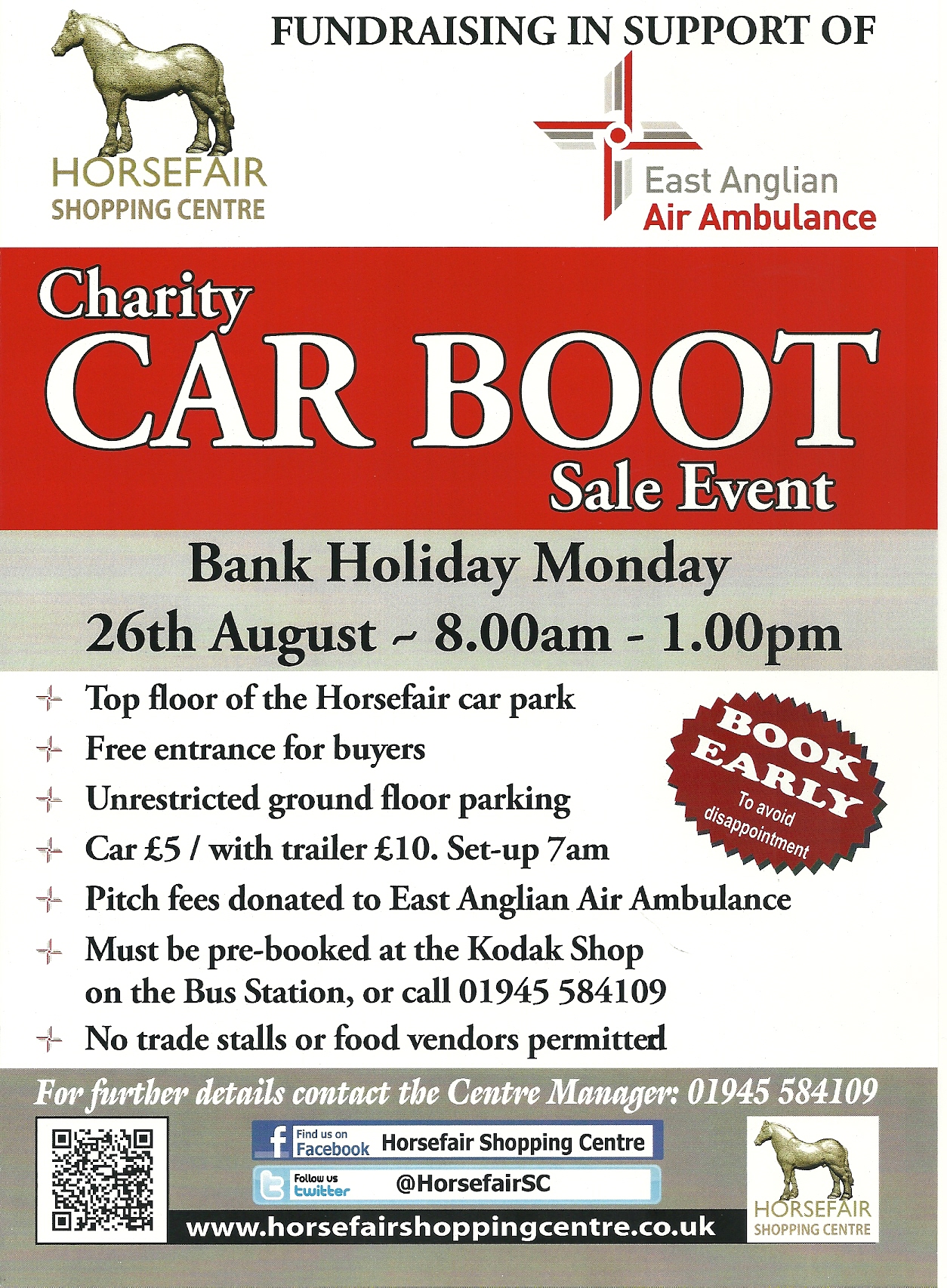 Charity Car Boot Sale Heads To The Horsefair – Horse Fair Shopping Centre